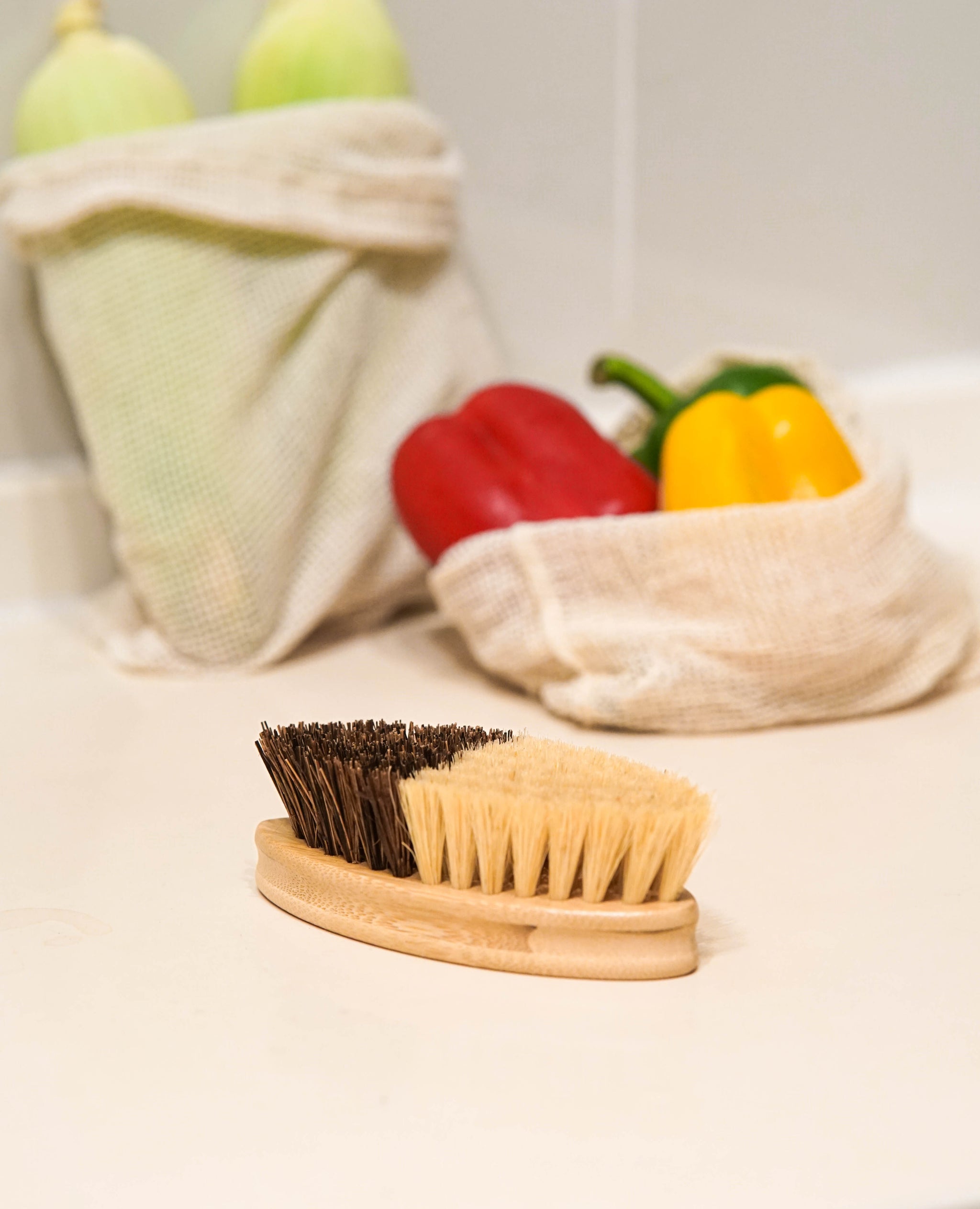 OKOK MART Sisal & Palm Fibre Oval Brush